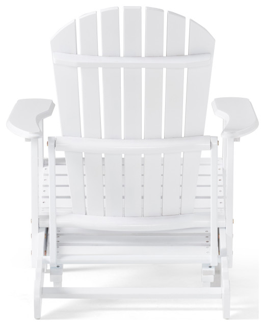 GDF Studio Katherine Outdoor Reclining Wood Adirondack Chair With ...