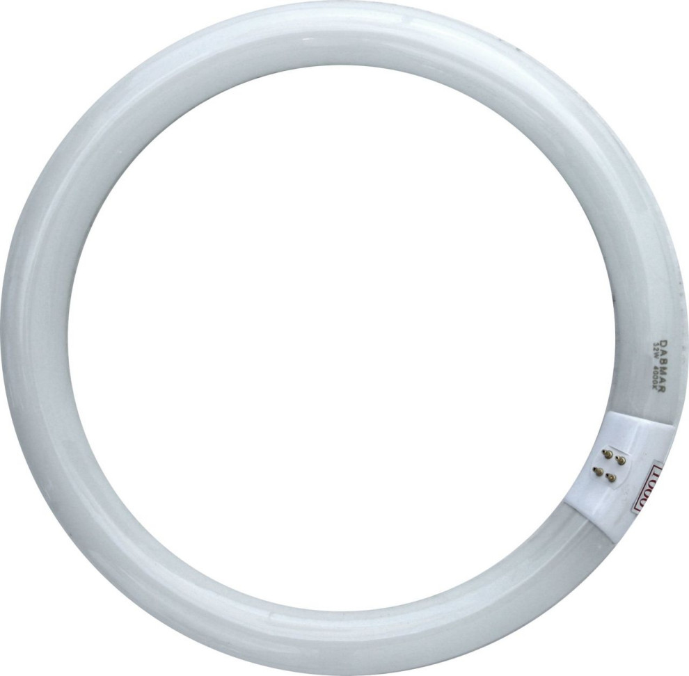 DABMAR LIGHTING DL-22/27K 22 Watt Circline Flourescent FC8T9WW 120V 27K ...