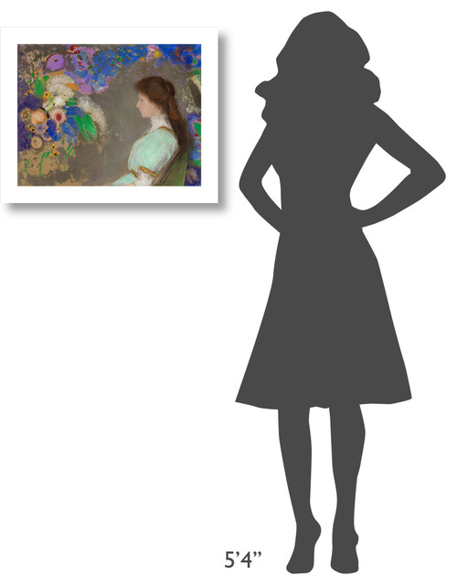 "Violette Heymann, 1910" Digital Paper Print by Odilon Redon, 18"x14 ...