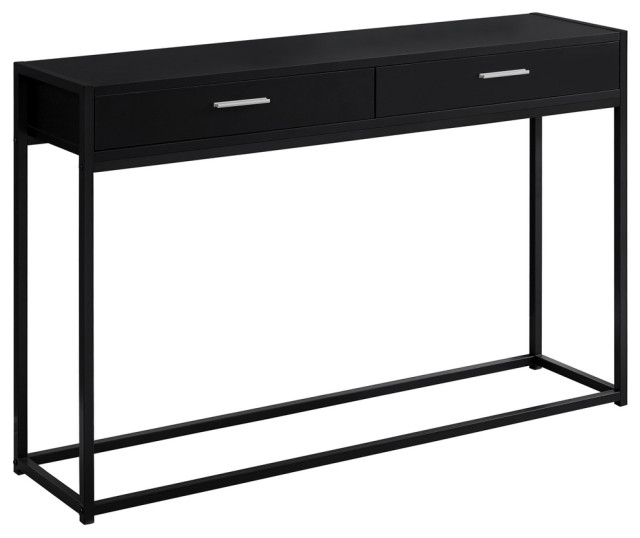 48" Black Frame Console Table - Industrial - Console Tables - by ...
