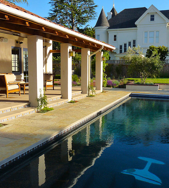 Mission Style Covered Loggia - Mediterranean - Exterior - San Francisco ...