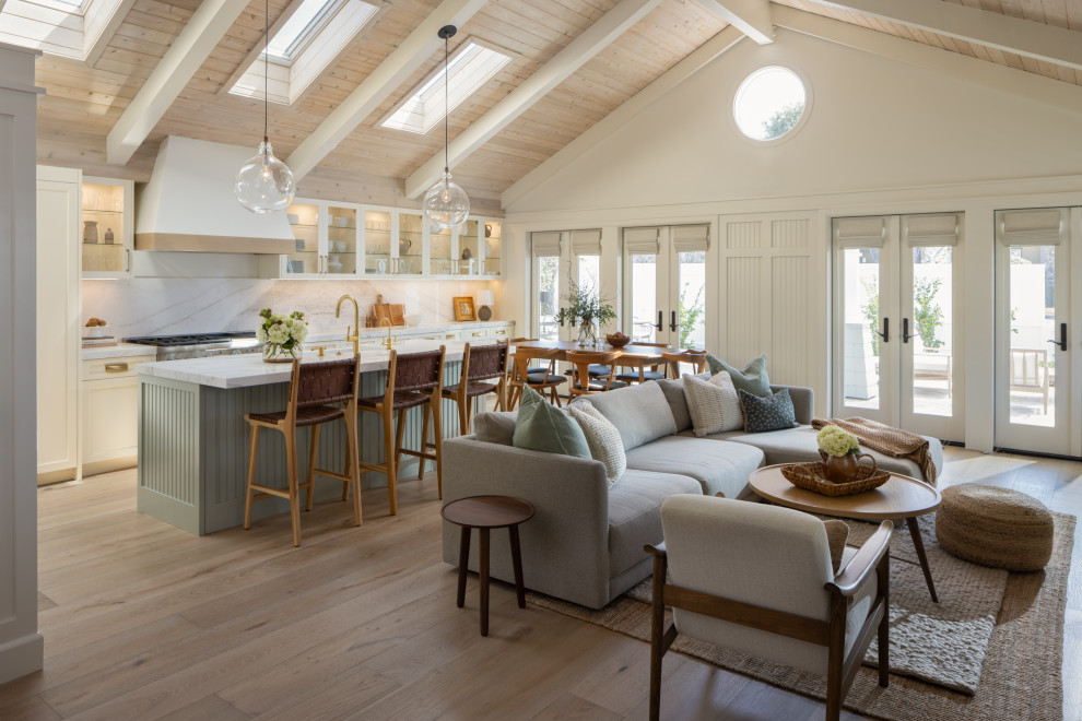 English Tea by The Sea - Beach Style - Living Room - San Diego - by ...