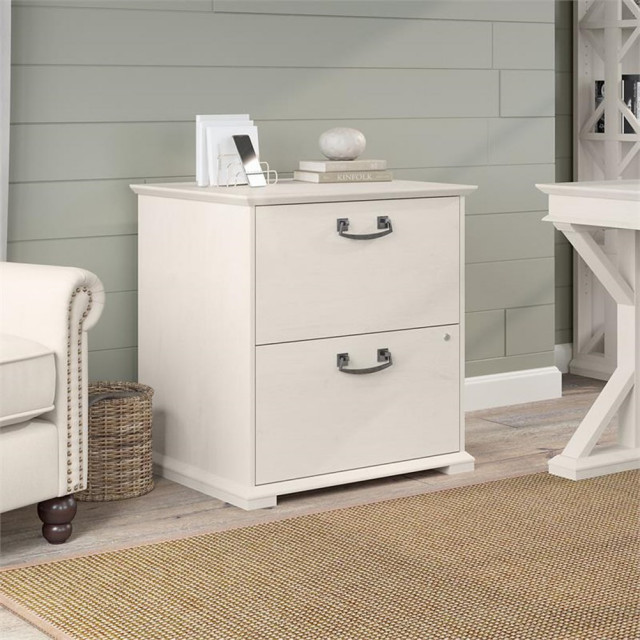 Homestead Farmhouse Lateral File Cabinet in Linen White Oak ...