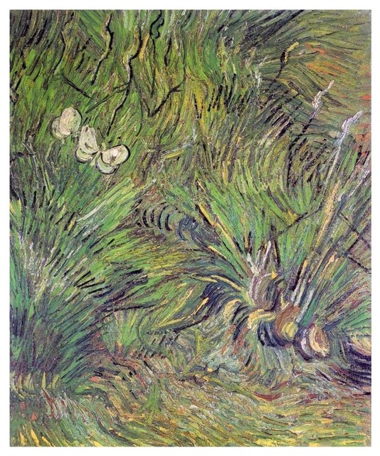 "Two White Butterflies 1889" Digital Paper Print by Vincent Van Gogh ...