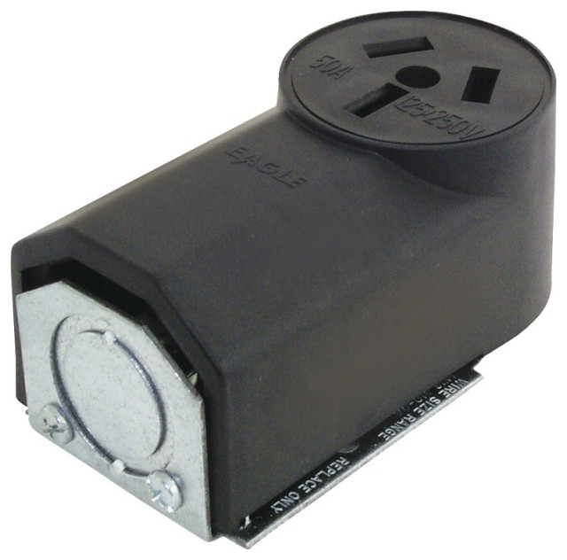 Eaton 112 Cooper Wiring Power Receptacle, 125/250 Volt, 50 AMP ...