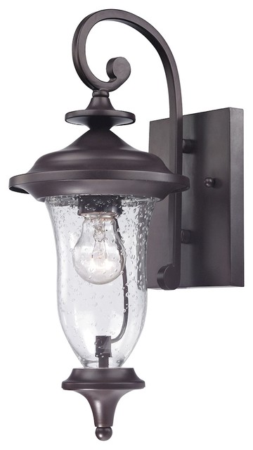 Trinity 1-Light Coach Lantern, Oil Rubbed Bronze, Small - Traditional ...