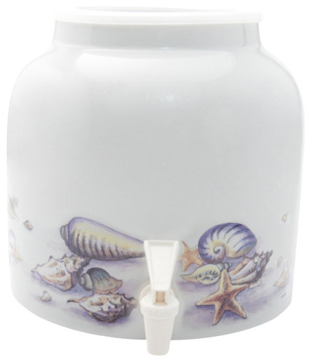 Goldwell Designs Sea Shells Design Water Dispenser Crock - Modern ...