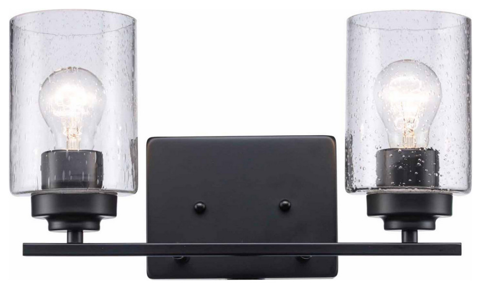 Mod Pod Two Light Vanity Bar in Black - Transitional - Bathroom Vanity ...