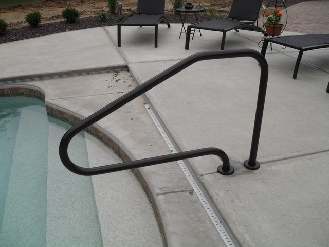 Hand Rails & Ladders - Modern - Pool - indianapolis - by Angie's Pool ...