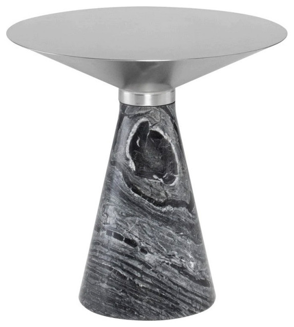 Tara Silver Side Table - Transitional - Side Tables And End Tables - by ...