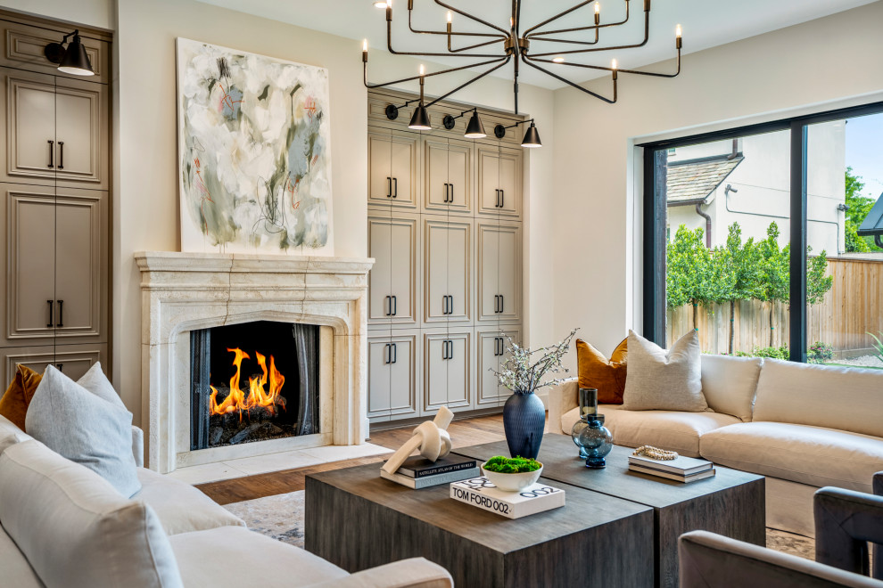 Modern Tudor - Transitional - Living Room - Houston - by Winfrey Design ...