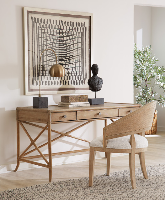 Retreat Pole Rattan Writing Desk - Tropical - Desks And Hutches - by ...