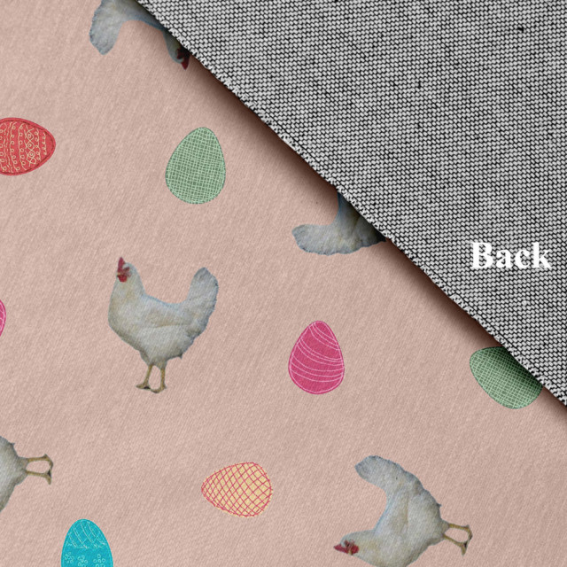 Chickens and Eggs Easter Chenille Rug, 5' Round - Farmhouse - Area Rugs ...