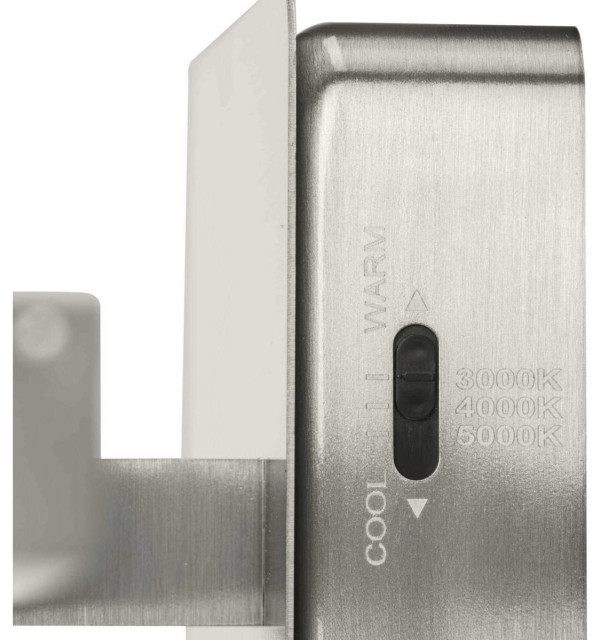 Phase 5 LED 1 Light Bathroom Vanity Light, Brushed Nickel - Modern ...