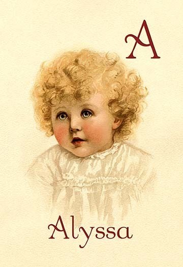 A for Alyssa, 20" x 30" - Traditional - Prints And Posters - by ...