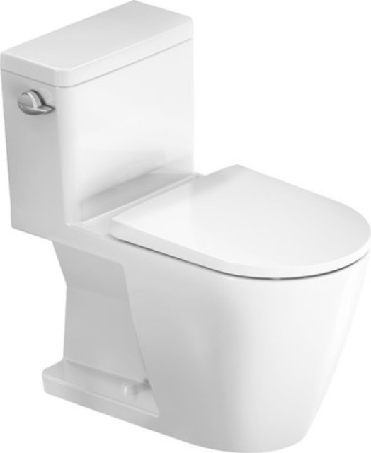 Duravit 200801-L D-Neo One-Piece Toilet Rimless - Left Hand Lever ...