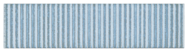 Soldeu 3"x12" Light Blue Polished Subway Wall Tile, Sample Swatch ...