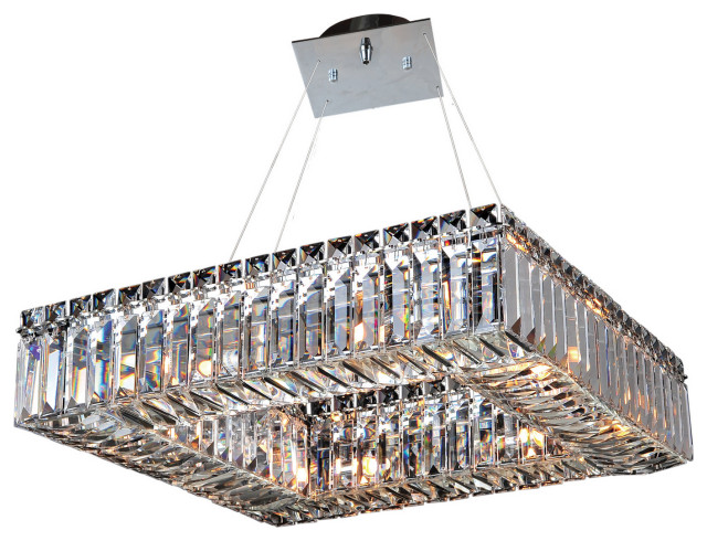 Allegri 11710010FR001 Eight Light Pendant Quadro Chrome - Contemporary ...