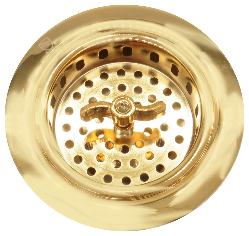 Wing Nut Style Large Kitchen Basket Strainer, Antique Copper ...