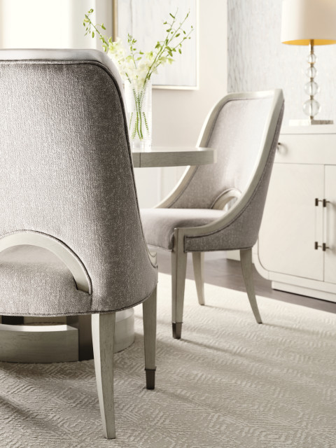 Brighton Round Table With Leaf Extension - Transitional - Dining Tables ...