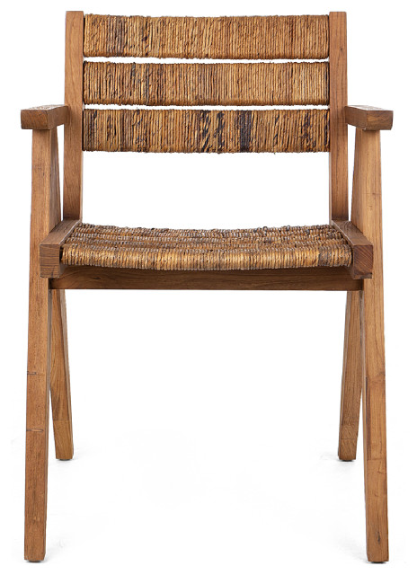 Wood Framed Abaca Dining Armchair | dBodhi Brawny - Tropical - Dining ...