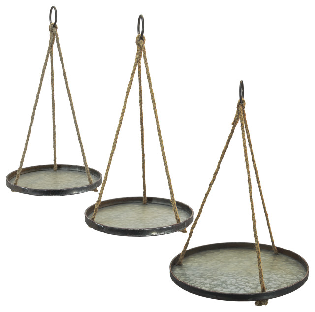 Metal Hanging Trays Set - Beach Style - Serving Trays - by VIP ...