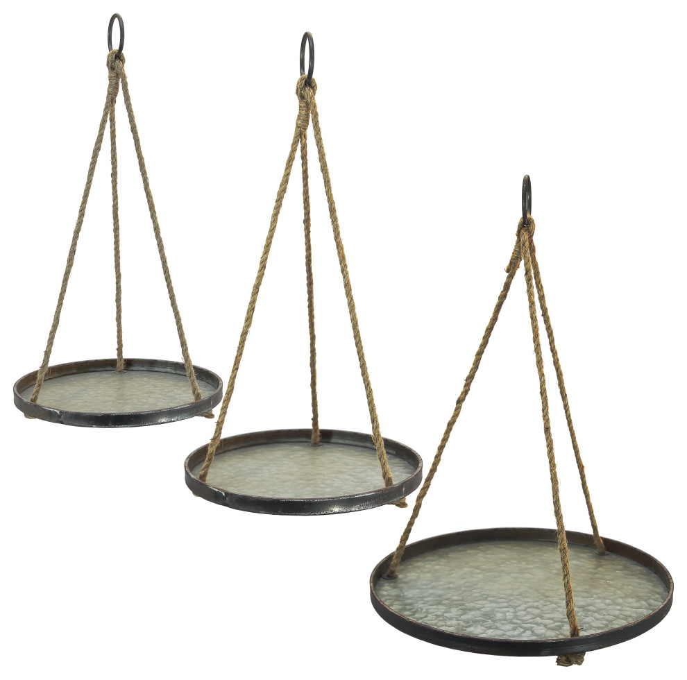 Metal Hanging Trays Set - Beach Style - Serving Trays - by VIP ...