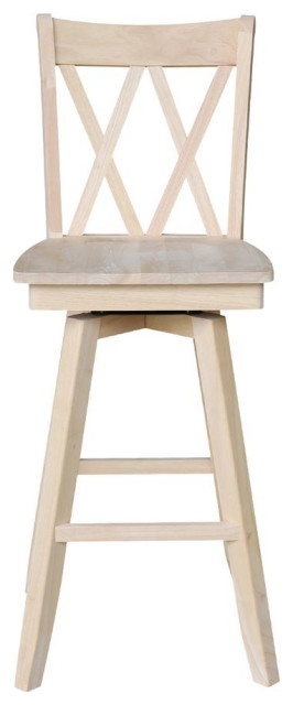 Double X Back Bar height Stool - Contemporary - Bar Stools And Counter ...