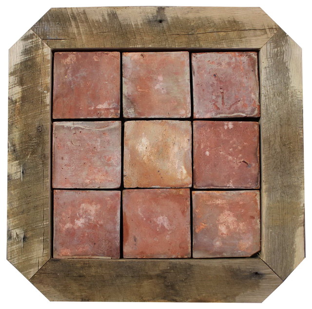 Reclaimed French Terracotta Antique-Style Oak Inlay Pickets - Farmhouse ...