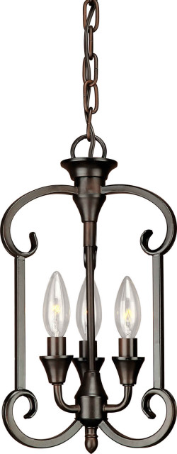 Forte Lighting 7000-03 Ione 3 Light 9"W Pillar Candle Mini ...