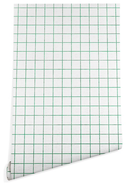 Deny Designs Holli Zollinger French Grid Emeral Wallpaper, 2'x10 ...