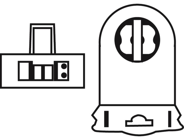 Sunlite E815 T8 Linear Fluorescent Instant Start Shunted Push Up Socket ...