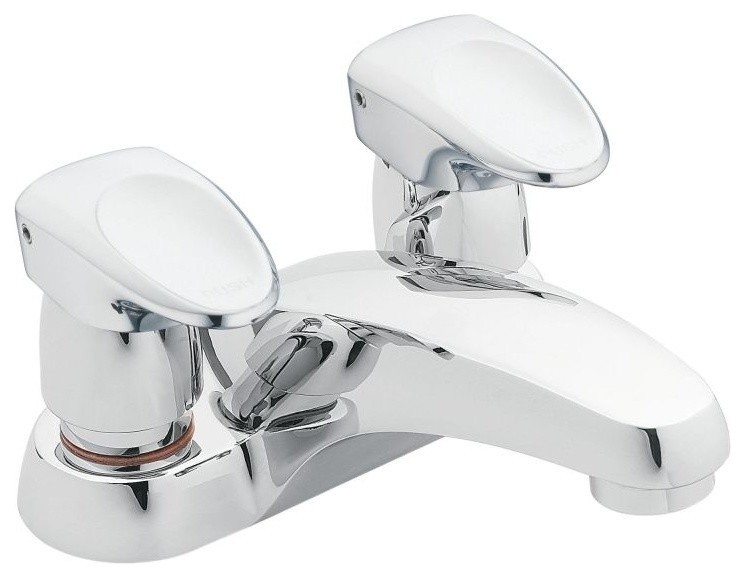 Moen 8886 Single Handle Centerset Metering Bathroom Faucet ...