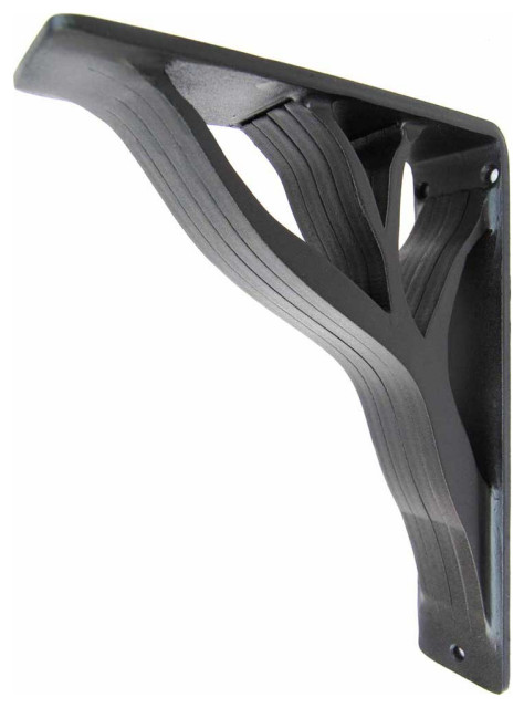 Wrought Iron Corbel - Willow 2" Wide Iron Countertop Corbel, 12" Deep x ...