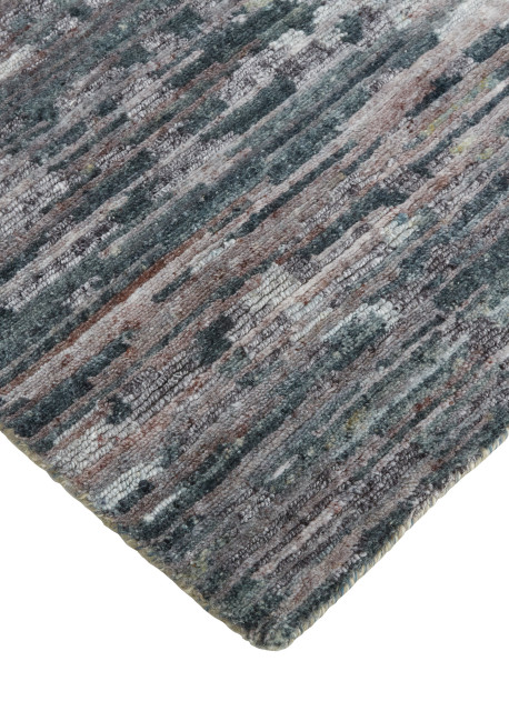 Weave & Wander Clarkson Rug, Lilac/Blue/Gray, Rug, 5'6"x8'6 ...