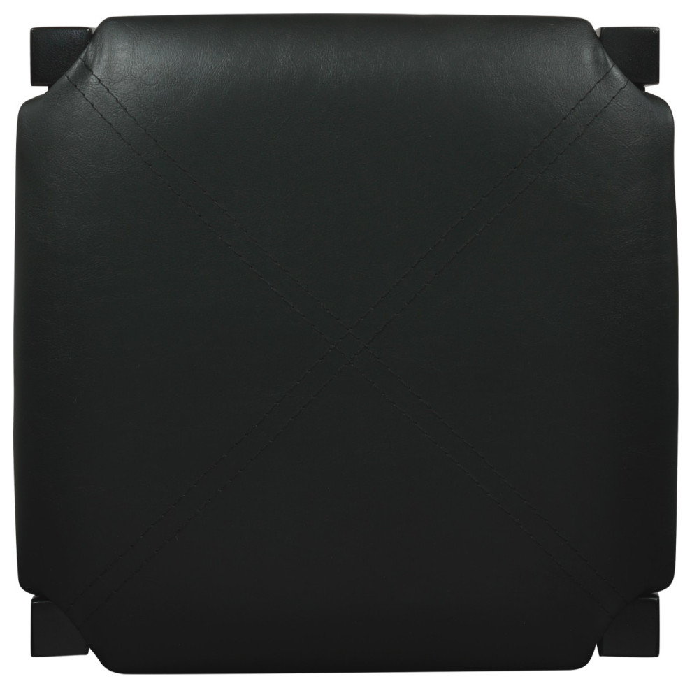 Lancer Backless Counter Stools, Black, Set of 2 - Modern - Bar Stools ...