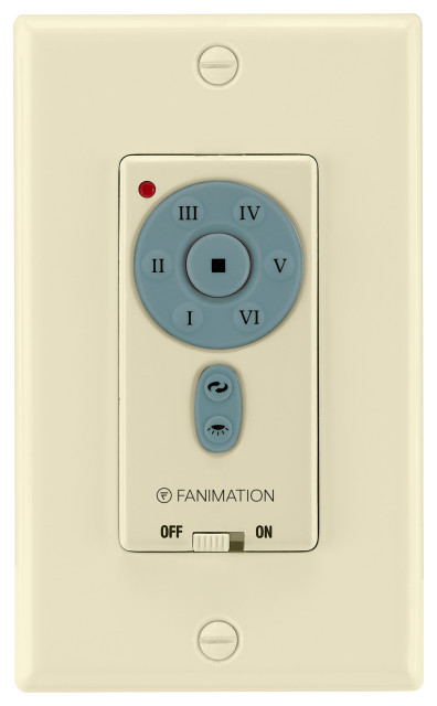 Six Speed DC Motor Wall Control Reversing, Fan Speed and Light, Light ...