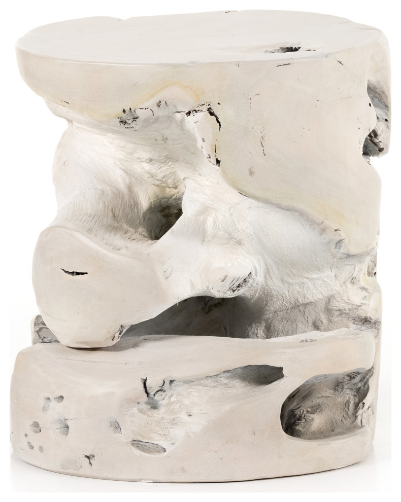 Teak Stool, Ivory Teak - Contemporary - Accent And Garden Stools - by ...