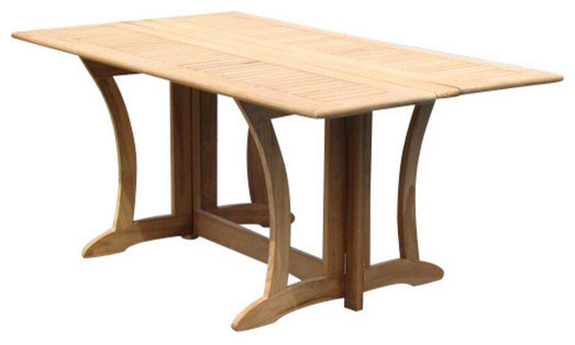 69" Warwick Dining Outdoor Teak Table - Contemporary - Outdoor Dining Tables - by Teak Deals | Houzz