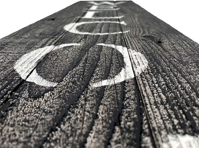 Rustic Black and White Front Porch Welcome Sign - Farmhouse - Novelty ...