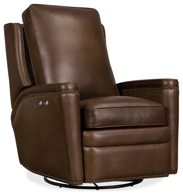 Rylea Power Swivel Glider Recliner - Transitional - Recliner Chairs ...