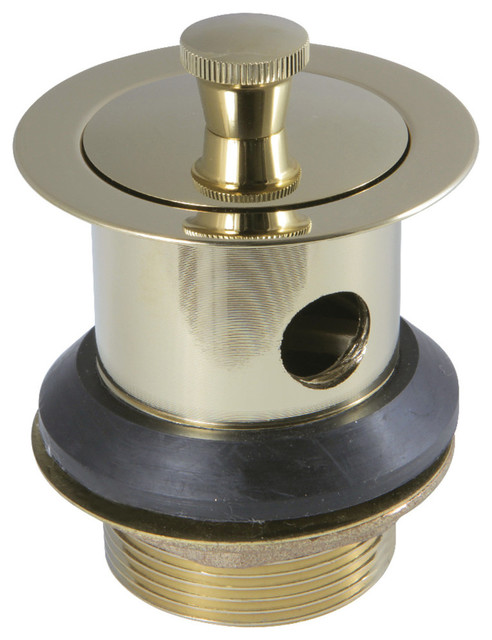 Kingston 1 -1/2" Brass Lift & Lock Extended Drain w/Overflow, 2-3/4 ...