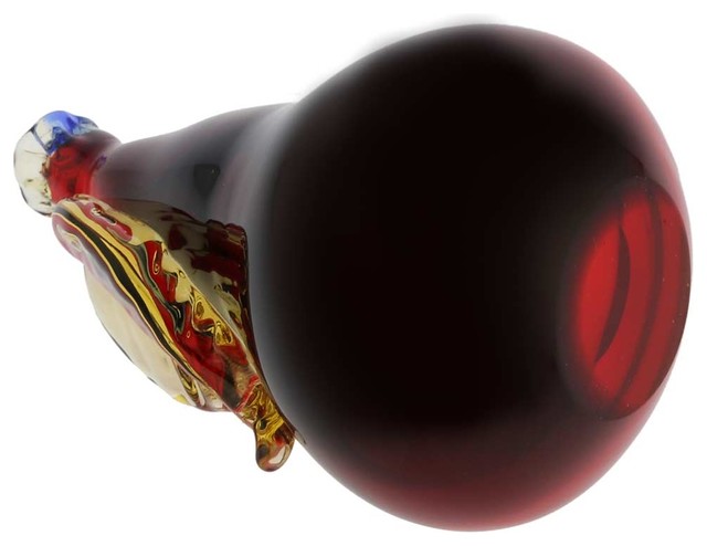 GlassOfVenice Murano Glass Pear - Red Blue Amber - Farmhouse ...
