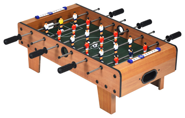 Costway Mini Foosball Table, Soccer Game Table w/ 2 Footballs, Portable ...