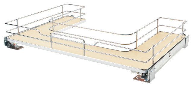 Solid Surface U-Shape Pull Out Organizer for Sink Base Cabinet, 32.5 ...