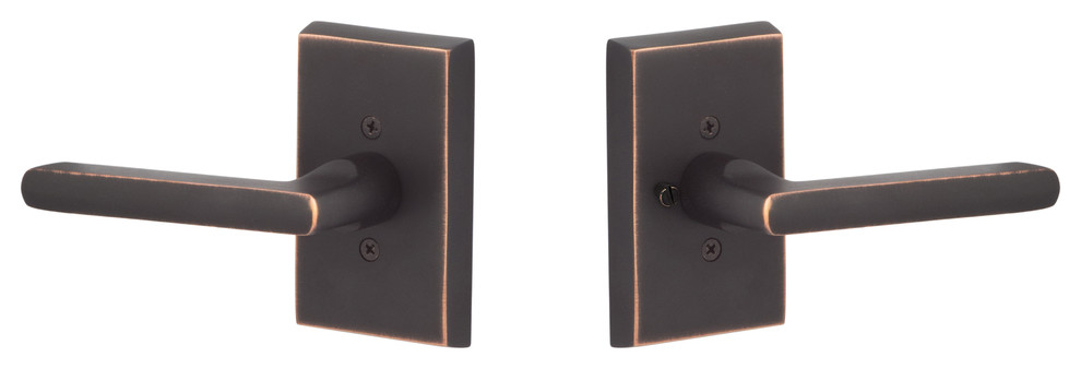 Rustic Series Logan Privacy Lever - Transitional - Door Levers - by ...