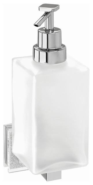 Secret Bath Alexa Wall Soap Dispenser, Silver Swarovski Crystals ...
