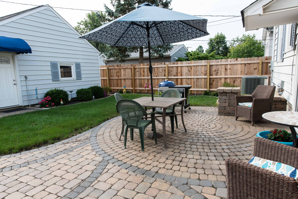 Beautiful Backyard Paver Design in Bexley - French Country - Patio ...
