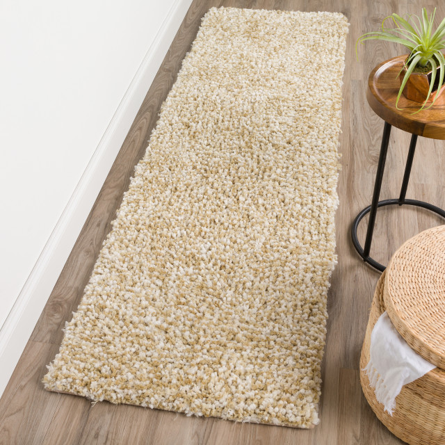Addison Alpha Lavish Variegated Shag Area Rug, 2'3"x7'6" - Contemporary ...