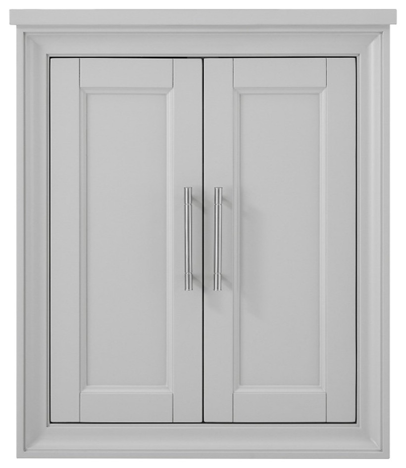 ED Ellen DeGeneres Anaheim 24" Wall Cabinet in Light Gray Finish ...